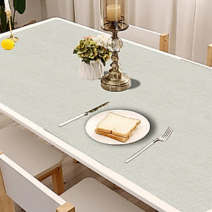 Yancorp 10ft Textured Fabric Cream Wallpaper Faux Grasscloth Beige Peel and Stick Self-Adhesive Linen Removable Wallpaper Cabinets Counter Top Liners