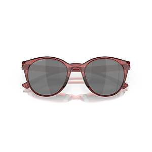 Oakley Women's Oo9474 Spindrift Round Sunglasses, Berry/Prizm Black Polarized, 52 mm