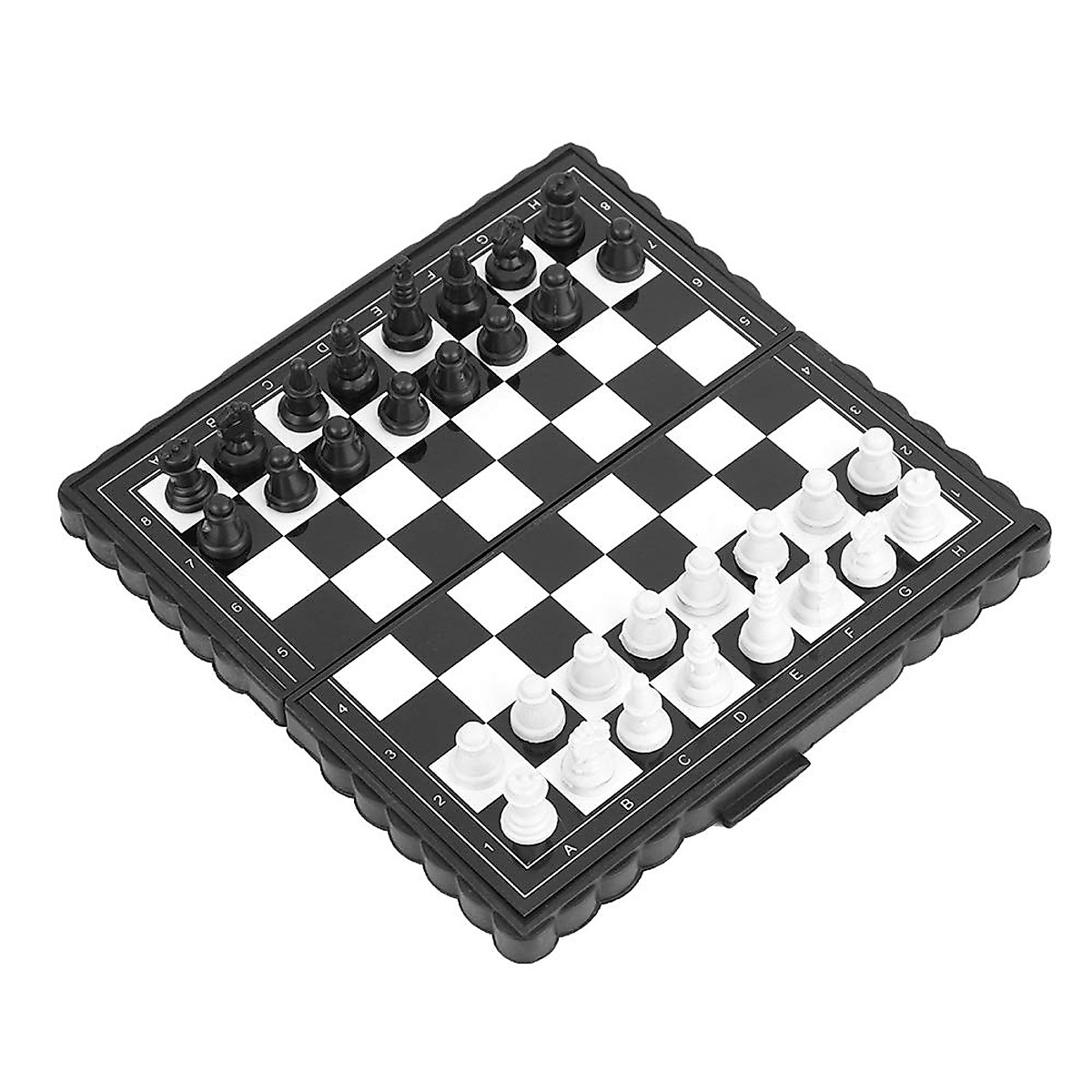 sjlerst Chess, Portable Chessboard Chess Board Game Magnetic Chess Set, for Party Family Activities