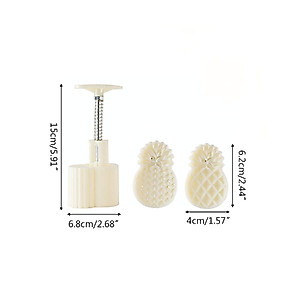 Plastic Mooncake Mold Pineapple Lotus Stamp Hand Press Moon Cake Mould Pineapple Mooncake Cookie Cutter Bakeware Tools
