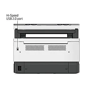 HP Neverstop Laser MFP 1202w Wireless Monochrome All-in-One Printer with cartridge-free toner tank, comes with up to 5,000 pages of toner in the box (5HG92A)