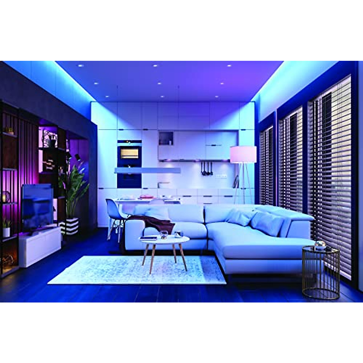 Cree Connected Max Smart Tape Light Extension Kit, Color Changing Tape Light Kit, 11W, Tunable White 2200K-6500K, 1 Pack