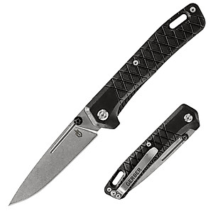 Gerber Zilch Pocket Knife - Custom Laser Engraved (Black)