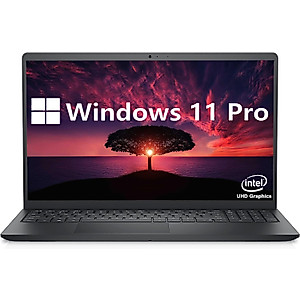 Dell Inspiron 3000 Business Laptop, 15.6 HD Display, Intel Pentium Silver N5030 Processor, Windows 11 Pro, 16GB RAM, 1TB HDD, HDMI, Webcam, WiFi, Bluetooth, SD-Card Slot, Carbon Black, B