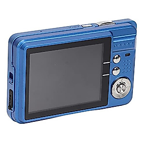 4K Digital Camera, 2.7in LCD Display, Vlogging Camera, 8X Zoom, 48MP, Rechargeable Mini Camera, with Fill Light, Anti Shake, for Photography Continuous Shooting (Blue)