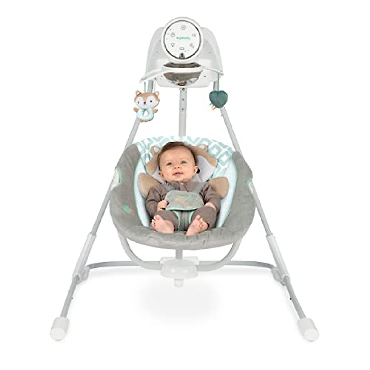 Ingenuity InLighten Baby Swing | Swivel Seat, Soothing Sounds