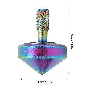 Fidget Spinner Gyroscope Toy, Portable Office Anxiety Stress Relief ADHD Rotating Gyroscope Toy Metal Finger gyrosphere for Boyfriend Father (Colorful)