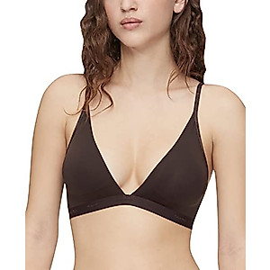 Calvin Klein Women's Form to Body Lightly Lined Triangle Bralette, Woodland, Large