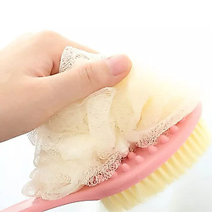 Neiklin's Bath Brush for Exfoliating Skin of Body, Feet, Bath Best Shower Scrubber 2pcs Set