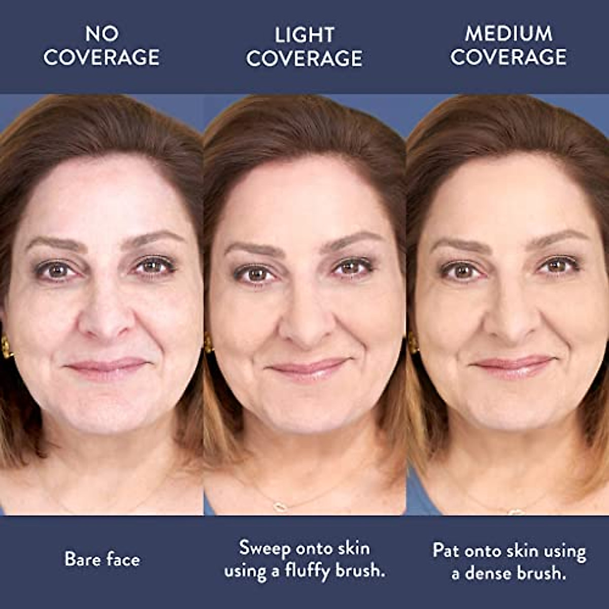 LAURA GELLER NEW YORK Baked Balance-n-Brighten Foundation with Retractable Airbrush Kabuki Brush Makeup Set, Medium (2 PC)