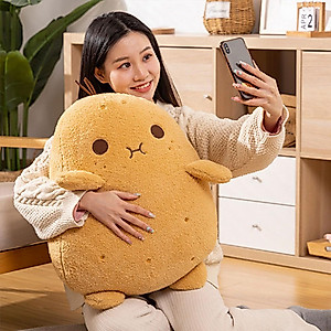 INSTITIZER Cute Potato Stuffed Animal,5.9 Inch Potato Pillow Plush Toy,Soft Stuffed Food Potato Plushie Pillow Toys Doll Decorative Throw Pillows for Kids Boys Girls Birthday Xmas Gift, Yellow