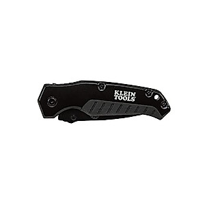Klein Tools 44220 Pocket Knife, Black, Drop Point Blade