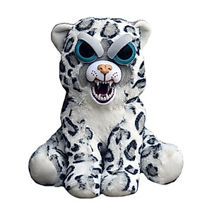 William Mark Corp Feisty Pets: Lethal Lena- Adorable 8.5"" Plush Stuffed Snow Leopard That Turns Feisty with a Squeeze