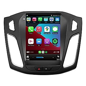 Car Radio Stereo T-Style Head Unit Replacement for Ford Focus 2012-2018, Android 12 Built-in Apple Carplay Android Auto GPS Navigation DSP WiFi 10.4" IPS Touchscreen 2GRAM 32G ROM, 2023 New Upgraded