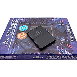Kaico Free Mcboot 8MB PS2 Memory Card Running FMCB PS2 Mcboot 1.966 for Sony Playstation 2 - FMCB Free Mcboot Your PS2 - Plug and Play - Playstation 2 CFW McBoot 1.966