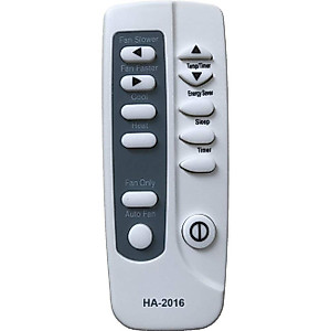 HA-2016 Replaces Frigidaire Air Conditioner Remote Control YN1G1 5304466174 5304459360 5304459101 5304465522 5304465432 Works for FAC127P1AENG2 FAC127S1A FAC127S1A11 FAC127S1A12 FAC127S1A13