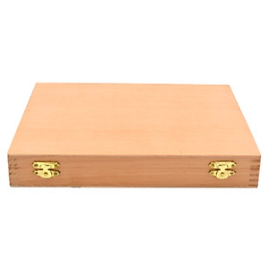 EISCO Wooden Slide Box for 100 Slides, with Latches- Fits 75x25mm Slides