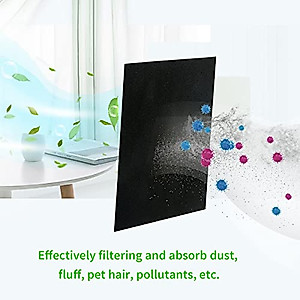 Cuttable Foam Pad Pre Filter, Can Cut to Fit Most Air Conditioner, Air Purifier, Kitchen Trash Cans, Pet Deodorizing Mat, 16.1x39.3x1/4inch(1Pack)