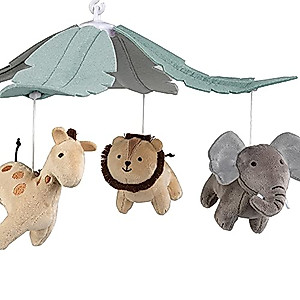 Lambs & Ivy Jungle Friends Musical Baby Crib Mobile Animals Soother Toy