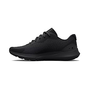 Under Armour Men's Surge 3, Black/Black, 13 Medium US