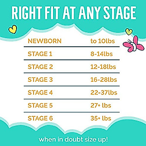 Seventh Generation Baby Diapers, Size 4, 135 Count (Pack of 1)