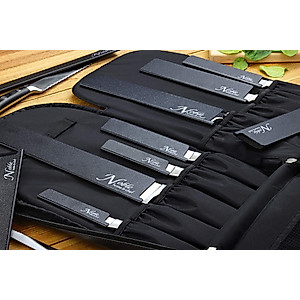10-Piece Universal Knife Guards are Felt Lined, More Durable, BPA-Free, Gentle on Blades, and Long Lasting. Noble Home & Chef Knives Covers Are Non-Toxic and Abrasion Resistant! (Knives Not Included)
