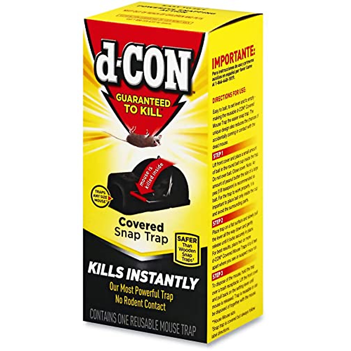 d - CON Ultra Set Covered Snap Trap 1 Ct. (Pack of 5) for Mouse