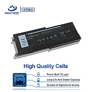 ANTIEE DT9XG Laptop Battery Replacement for Dell Alienware Area-51m R1 R2 ALWA51M-D1968W D1969PW D1746W D1733B D1735DB D1766W D1733PB D1748DW Series 07PWKV 0KJYFY 11.4V 90Wh 7500mAh 6-Cell