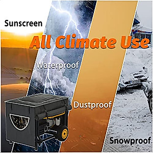 GEHENG Generator Covers While Running,100% Waterproof Generator Cover,All Weather Use, 32"x24" X24 ", Super Heavy Duty 600D Waterproof Polyester Tarp 100% Waterproof, Tear Resistant, Black.