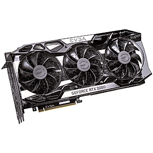 EVGA GeForce RTX 2080 Super FTW3 Ultra, Overclocked, 2.75 Slot Extreme Cool Triple + iCX2, 65C Gaming, RGB, Metal Backplate, 8GB GDDR6, 08G-P4-3287-KR