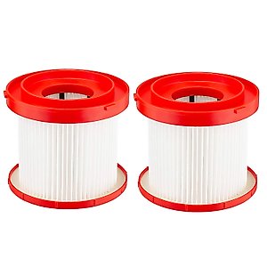2 Pack Wet Dry Vacuum HEPA Filter Replacement 49-90-1900 Compatible with Milwaukee Cordless Vacuum - for Milwaukee Cordless M18 Vacuum 0780-20 0880-20