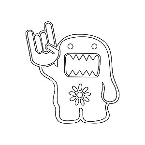 INDIGOS UG Car Sticker - Bumper- JDM - Die Cut - Auto - OEM - Heavy Domo - 120X110 mm White - Rear Window - Sticker - Tuning