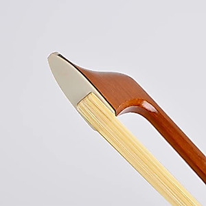 WinsterBow Brazilwood Ebony Violin Viola Cello Bow Full Size Ebony Frog with Natural Horsehair (viola Bow 4/4)