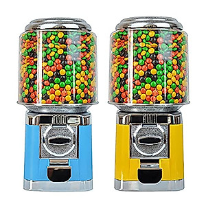 Candy Machine Commercial Automatic Candy Machine Vending Machine Bubble Gum Machine Home Vending Machine Coin Gumball Machine for Kids (Blue)