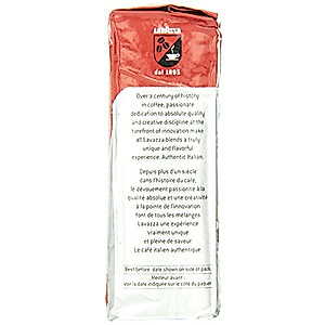 Lavazza Qualita Rossa Ground Coffee Blend, Medium Roast, 8.8 Ounce (Pack of 4)