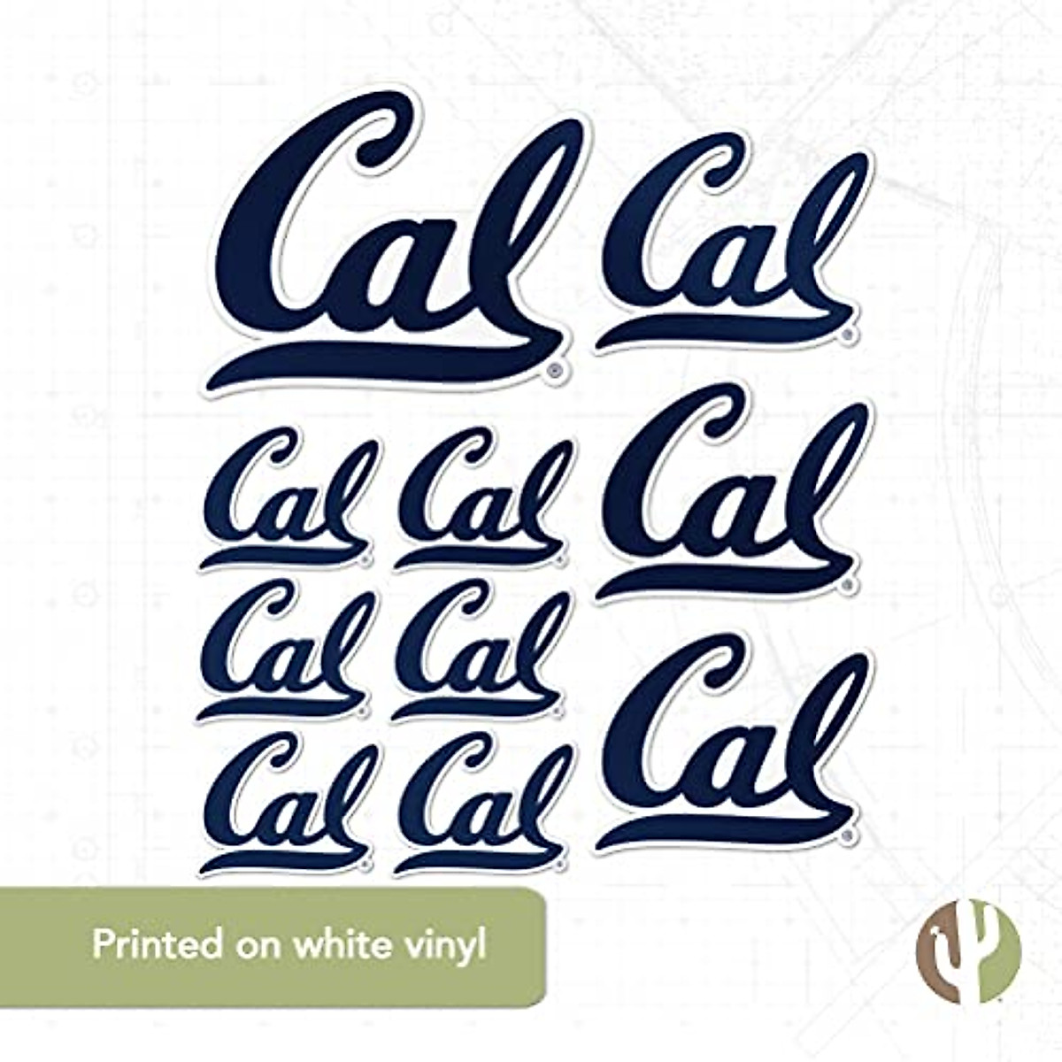 University of California Berkeley Sticker Golden Bears Cal UC Stickers Vinyl Decals Laptop Water Bottle Car Scrapbook T3 (Type 3-1)