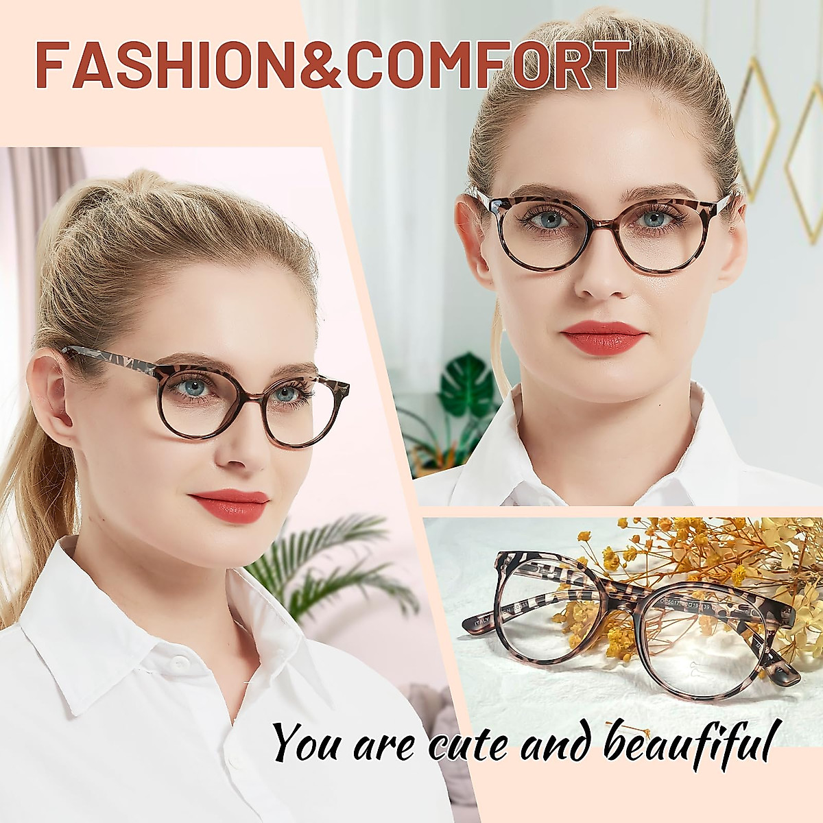 OCCI CHIARI Narrow Reading Glasses Women Colorfull Cute Readers for Petite Face(Tortoise 3.5+) 1.0 1.25 1.5 1.75 2.0 2.25 2.5 2.75 3.0 3.5 4.0 5.0 6.0