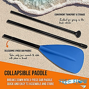 SereneLife Stand Up Paddle-Board Adjustable Paddle - Adjustable Water Paddle Oar for SLSUPB125 Free-Flow Inflatable SUP Stand Up Water Paddle-Board PRTSLSUPB125PDL