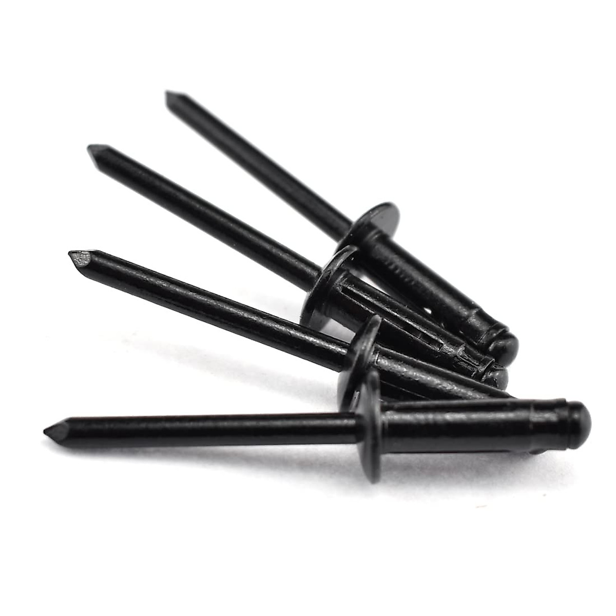 Aifeier ET 50 Pcs 3/16" x 3/4" Aluminum Blind Rivets Black Tri-Fold Exploding Pop Rivets for Kayak Canoe and Boat Accessories