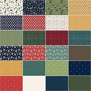 Love You S'More Riley Blake 5-inch Stacker, 42 Precut Fabric Quilt Squares by Gracey Larsen, Assorted