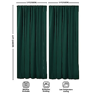 Polyester Backdrop Green Backdrop Curtain for Parties Photo Backdrop 10x8Ft Wedding Baby Shower Photography Background Photo Decor