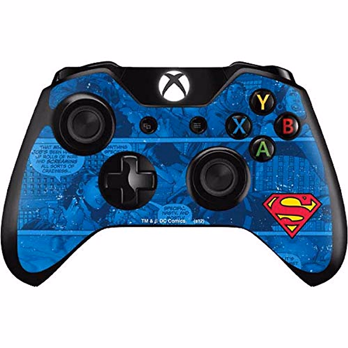 Skinit Decal Gaming Skin compatible with Xbox One Controller - Officially Licensed Warner Bros Superman Logo Design