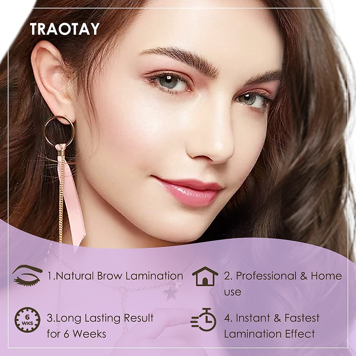 Eyebrow Lamination Kit - Instant Brow Lamination Kit DIY at Home, Professional Eyebrow Lamination,Eyebrow Perm Kit & Eyebrow Lift Kit Easy to Use,Fuller Thicker & Fluffy Brows Lasts Up to 6 weeks