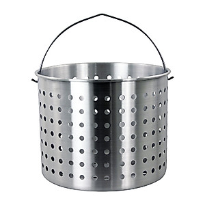 CHARD , Aluminum Stock Pot and Perforated Strainer Basket Set, 42 quart