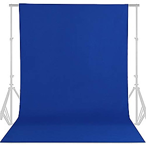 GFCC 6FT x 10FT Royal Blue Backdrop Background Blue Photo Background Photography Backdrop for Photoshoot Screen for Video Recording Picture