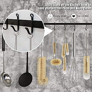 MASTERTOP 9 Pieces Bottle Brush Set - Long Water Bottle and Straw Brush Cleaning Set BPA Free Bottle Cleaner Brush for Baby Bottle Pipes Coffee Grinder Teapot Narrow Neck Wide Mouth Water Bottles