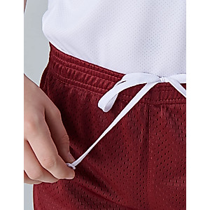 5 Pack Boys Athletic Shorts Mesh Basketball Youth Apparel Kids Sports Active Gear with Pockets (Set 1, Large)