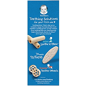 Gerber Snack for Baby Teethers, Mango Raspberry, Gentle Teething Wafers Flavored with Real Fruits, 12 Individually Wrapped 2-Packs (24 Wafers/Box) (Pack of 2 Boxes)