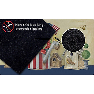 Toland Home Garden 800175 Patriotic Watering Can Summer Door Mat 18x30 Inch 4th of July Outdoor Doormat for Entryway Indoor Entrance