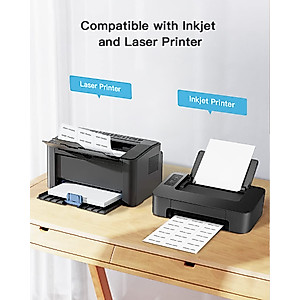 Shipping Address Labels, 1" x 2-5/8" Address Labels for Laser & Inkjet Printers, Mailing Labels for 5160, 5260, 8160, Strong Adhesive for FBA Label, Easy to Peel (25 Sheets, 750 Labels)